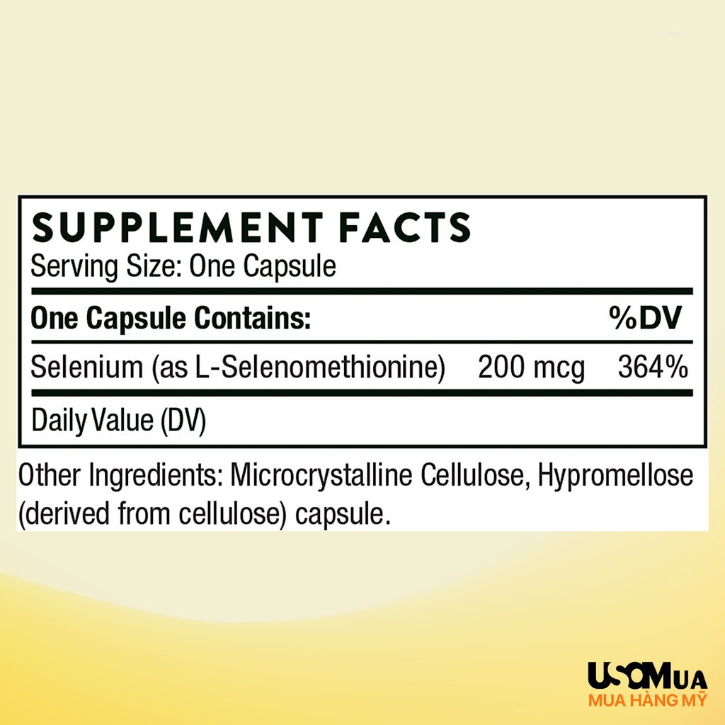 Viên Uống Hỗ Trợ Ngăn Ngừa Ung Thư PURITAN’S PRIDE Absorbable Selenium