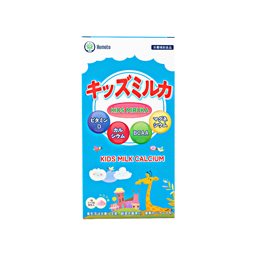 IKIMOTO- TPBS bột uống canxi Kids Miruka 30 gói – Siêu Thị Nhật Bản