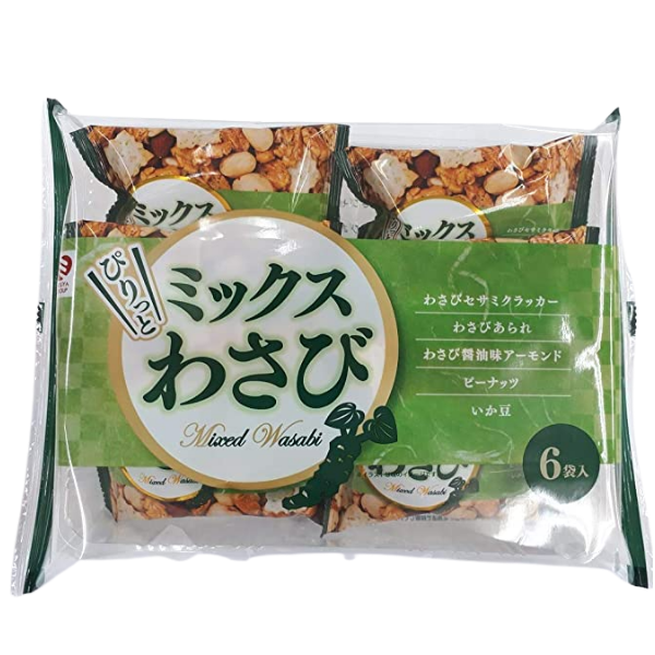 MITSUYA-Snack tổng hợp 6 loại vị wasabi (túi 138g) – Siêu Thị Nhật Bản