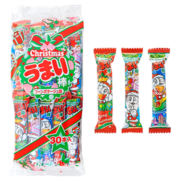 YAOKIN- Snack Umaibo vị ngô bản giáng sinh (30 chi – Siêu Thị Nhật Bản