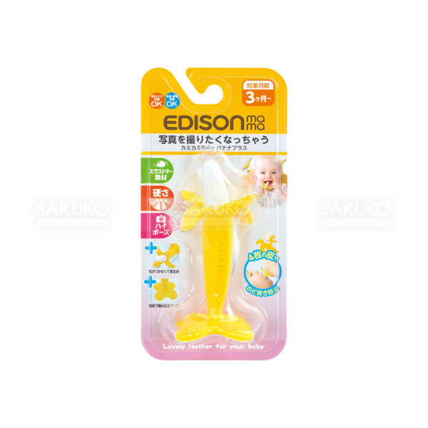 EDISON MAMA- Gặm nướu hình chuối – Siêu Thị Nhật Bản