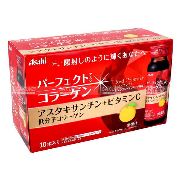 ASAHI-Nước uống Collagen Red Premier 50mlx10 chai – Siêu Thị Nhật Bản