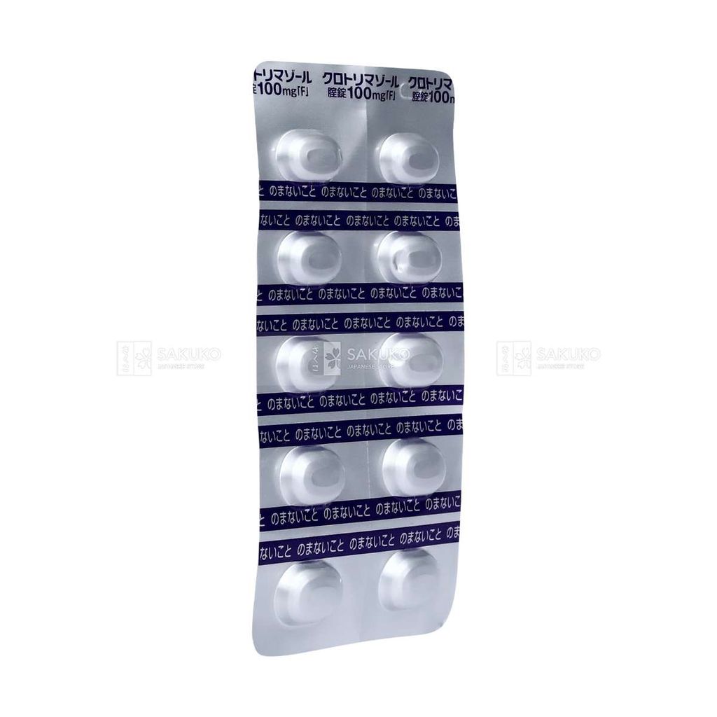 FUJI PHARMA- Viên đặt âm đạo Clotrimazole 10 viên – Siêu Thị Nhật Bản