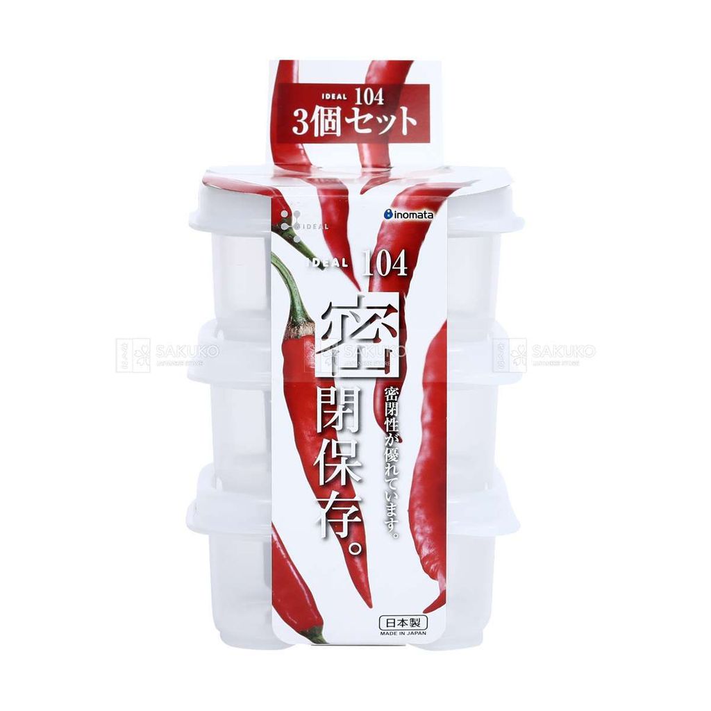 INOMATA- Set 3 hộp trữ thức ăn 160 ml – Siêu Thị Nhật Bản