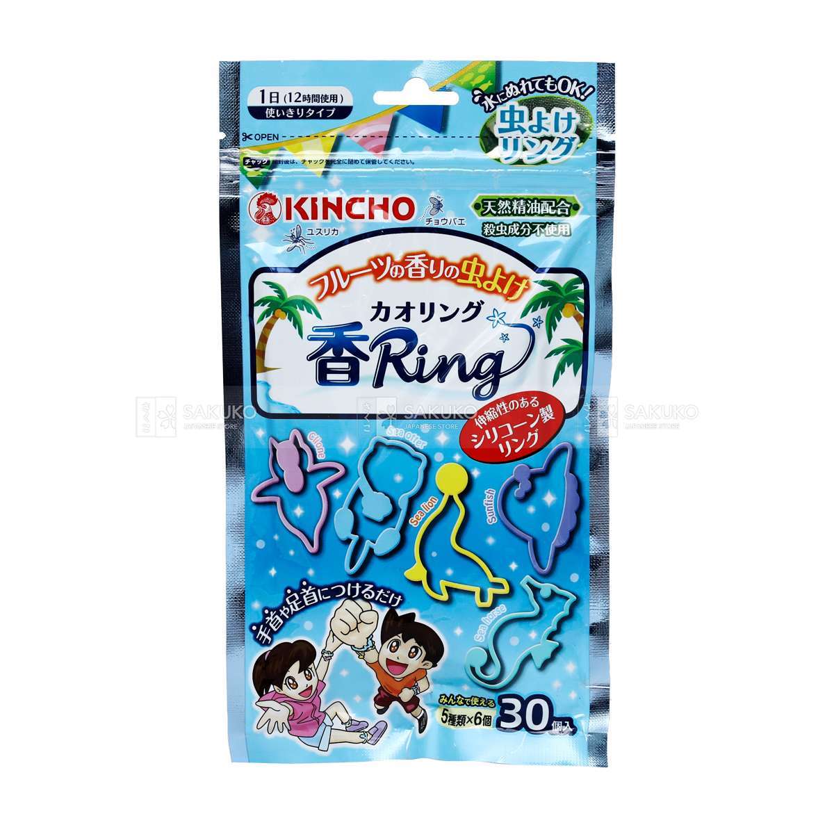 KINCHO- Vòng đuổi muỗi hương trái cây 30 chiếc – Siêu Thị Nhật Bản