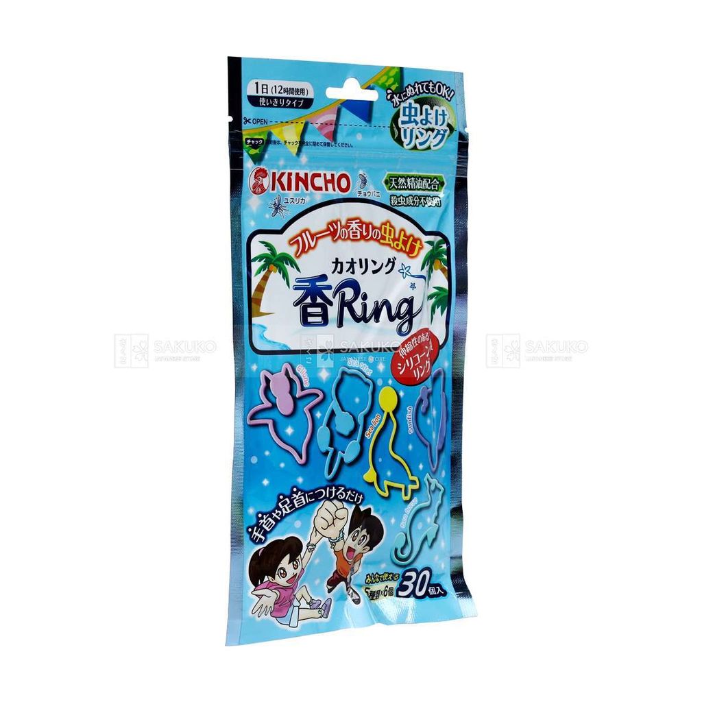 KINCHO- Vòng đuổi muỗi hương trái cây 30 chiếc – Siêu Thị Nhật Bản