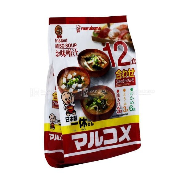 MARUKOME- Súp miso ăn liền nhiều vị 12 gói – Siêu Thị Nhật Bản