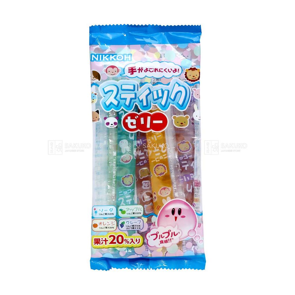 NIKKOH- Thạch mềm dạng que vị trái cây 16gx5 chiếc – Siêu Thị Nhật Bản