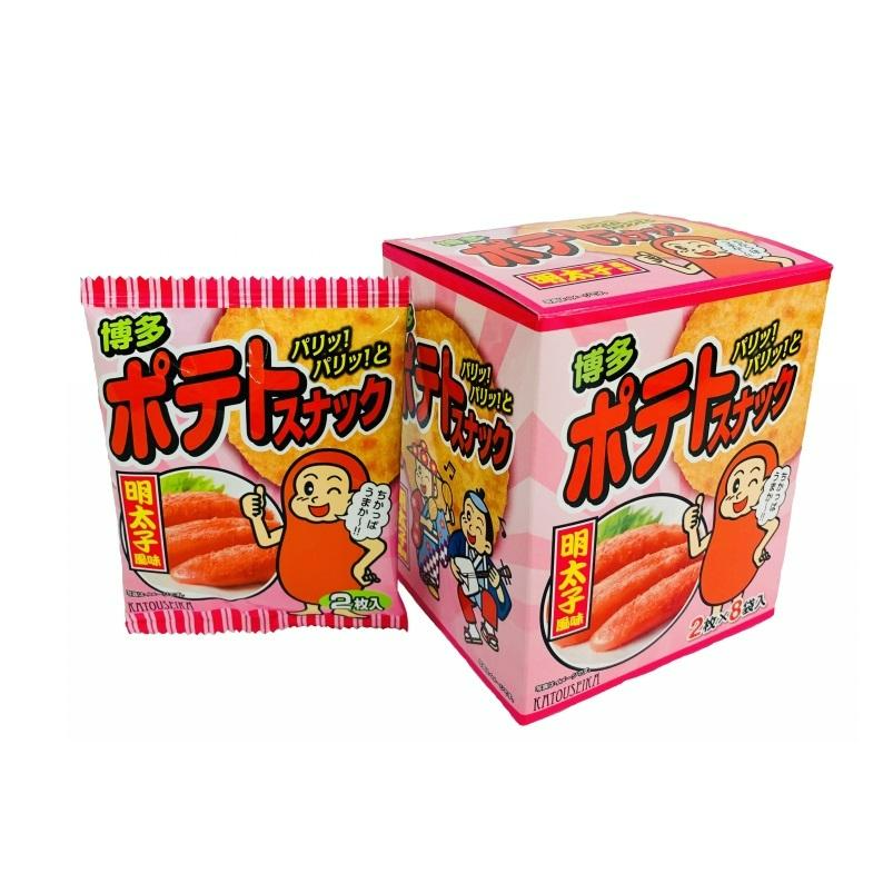 KATO- Snack khoai tây vị trứng cá tuyết 8 gói – Siêu Thị Nhật Bản