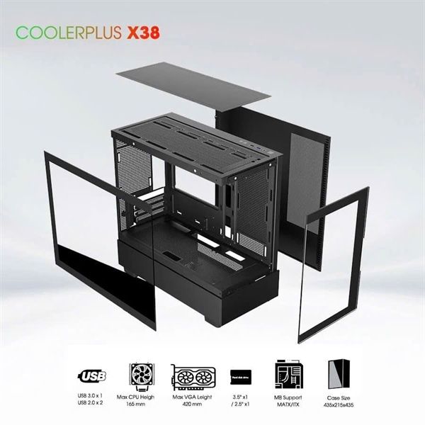 Thùng Case Coolerplus CPC-X38B