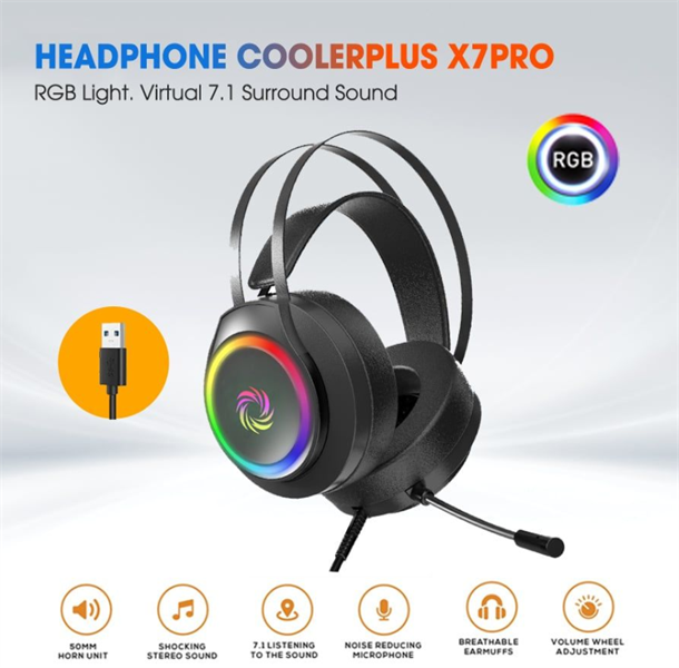 Tai Nghe Phone CoolerPlus Gaming X7 PRO LED Mới