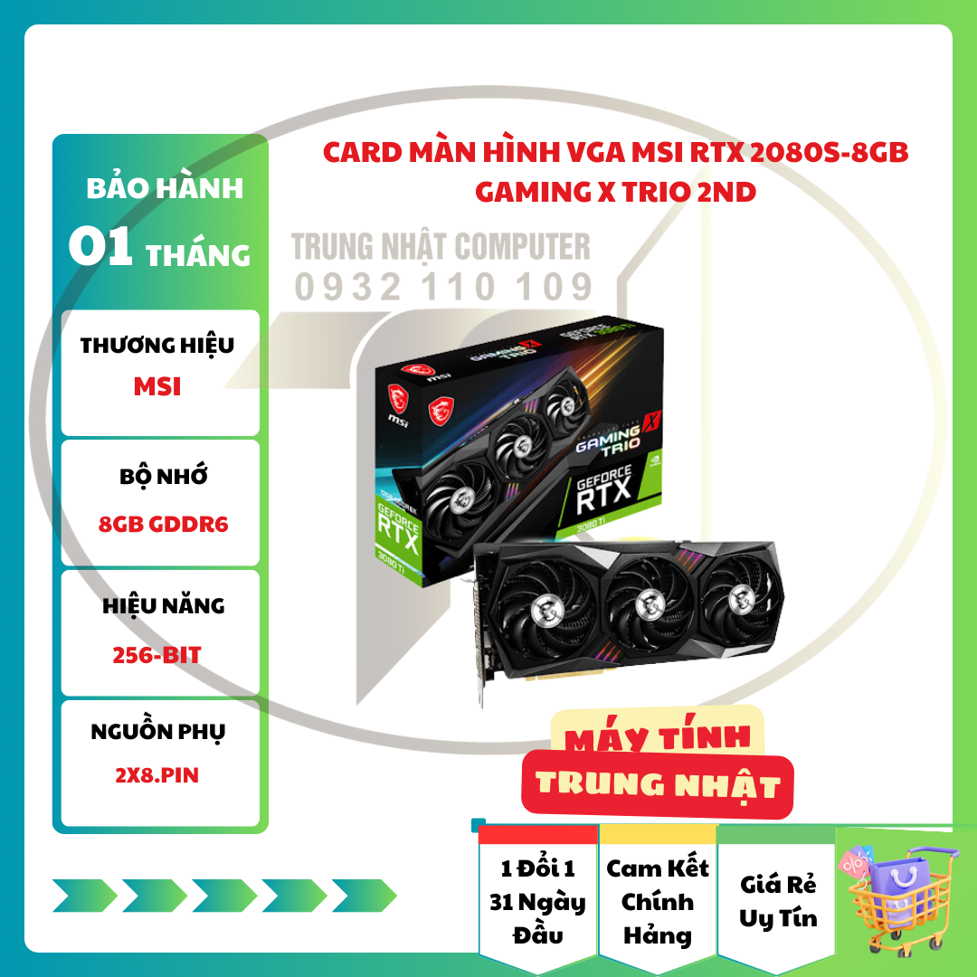 Card Màn Hình VGA GeForce RTX 2080 SUPER™ GAMING X TRIO