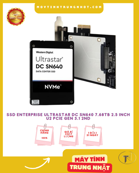 SSD Enterprise Ultrastar DC SN640 7.68TB 2.5 inch U2 PCIe Gen 3.1 2nd