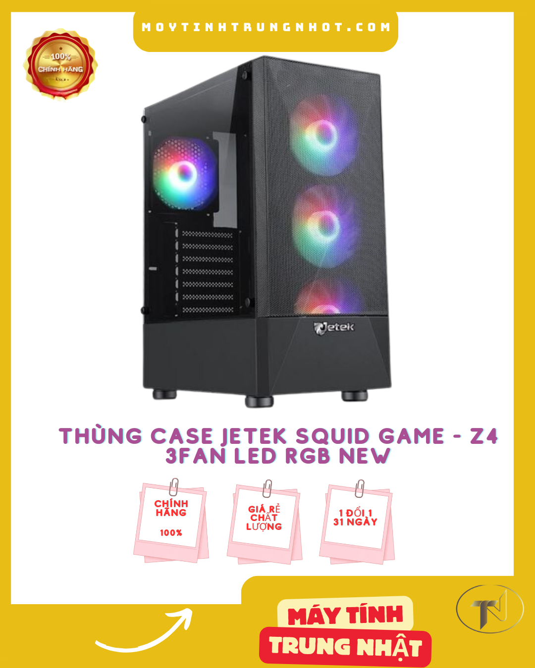Case Jetek Squid Game - Z4 3Fan Led RGB New