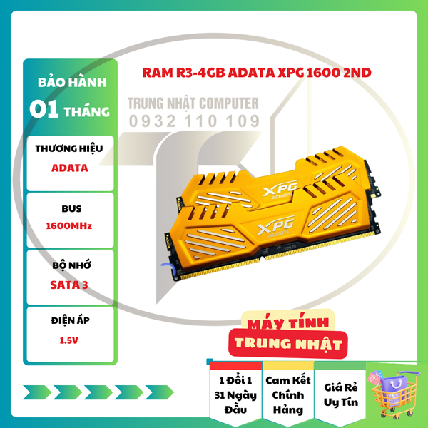 Ram R3-8GB Adata XPG 1600