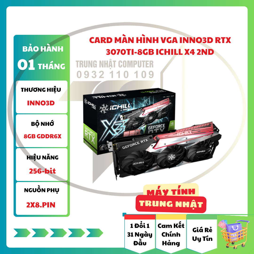 Card Màn Hình VGA Inno3D RTX 3070 iChill X4 8GB