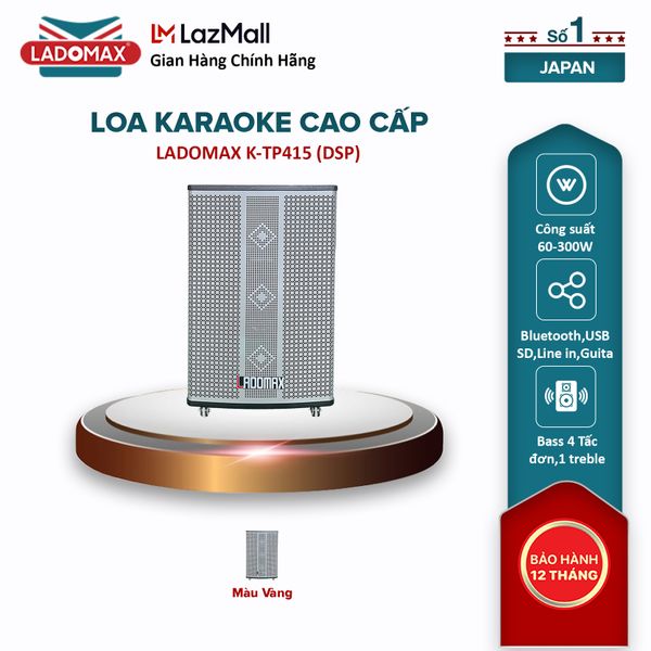 Loa kéo karaoke 4.0 tấc Ladomax K-TP415(DSP) Ladomax Vietnam