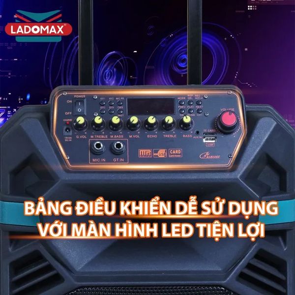 Loa kéo karaoke 3 tấc Ladomax V-S1235 – Ladomax Vietnam