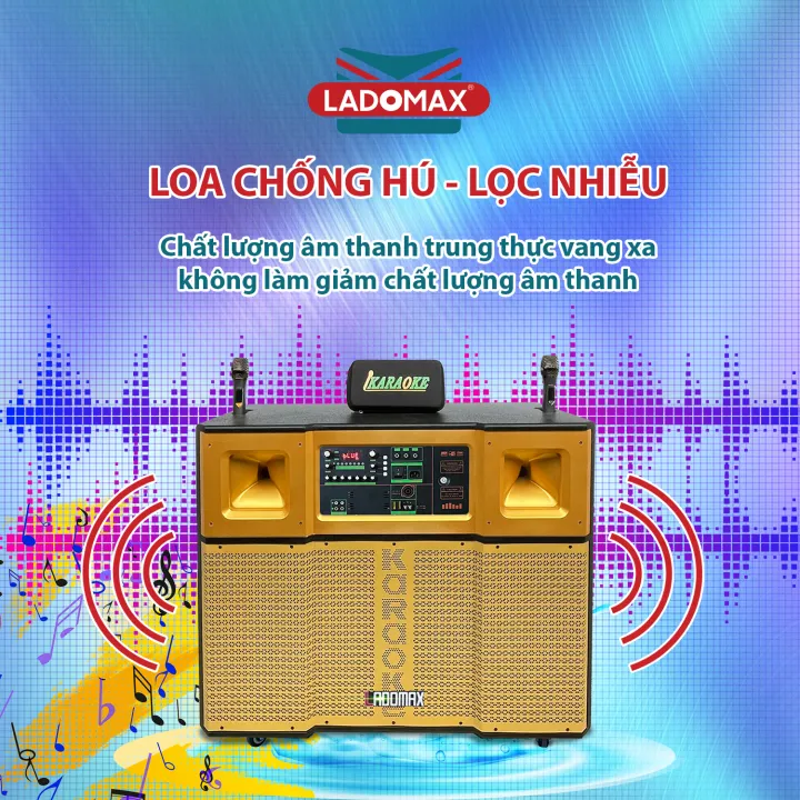 Loa karaoke di động cao cấp Ladomax K-D3600A(DSP) Ladomax Vietnam