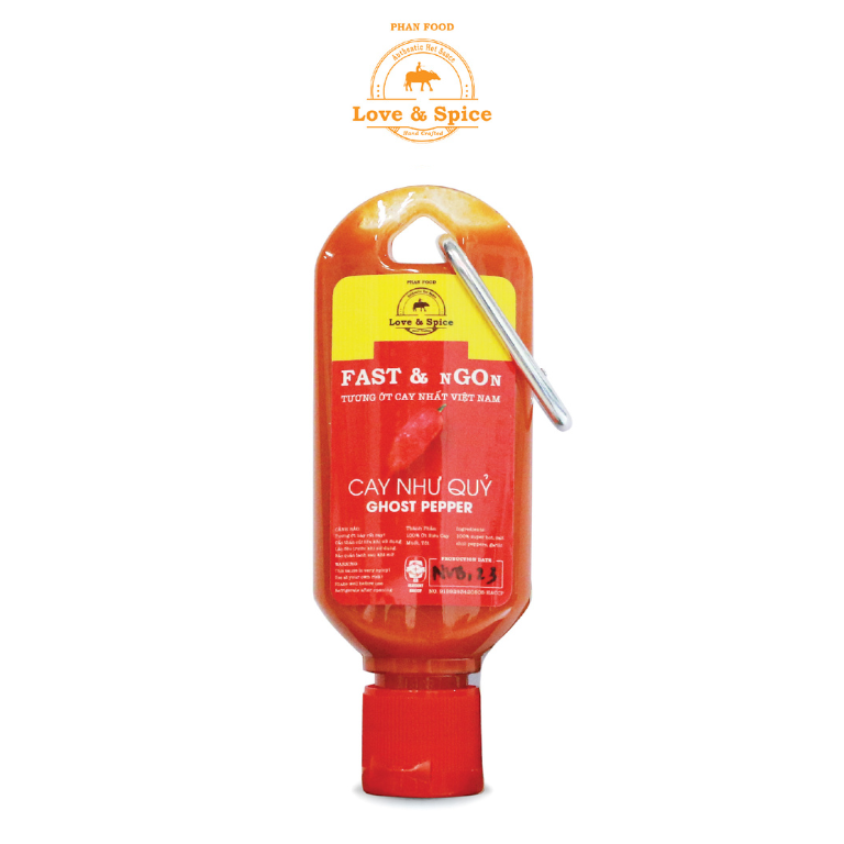 Móc khóa tương ớt siêu cay Love & Spice CAY NHƯ QUỶ (cấp độ 2) lên men ...