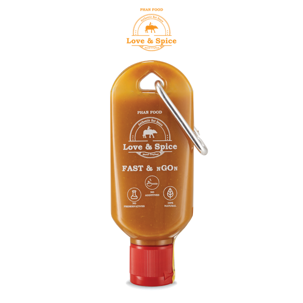 Móc khóa tương ớt siêu cay Love & Spice CAY QUÁ ĐÃ (cấp độ 1) lên men ...