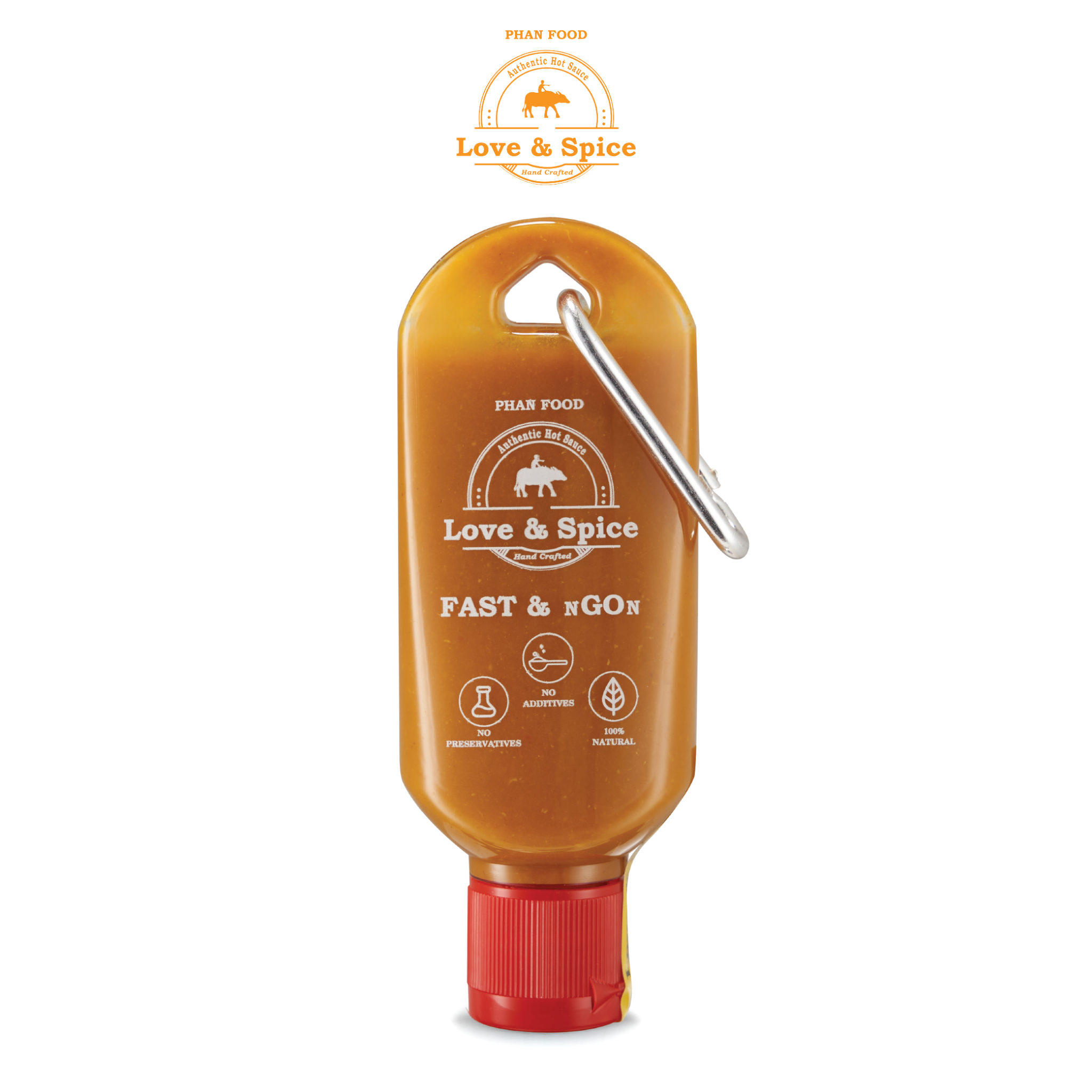 Móc khóa tương ớt siêu cay Love & Spice CAY QUÁ ĐÃ (cấp độ 1) lên men ...