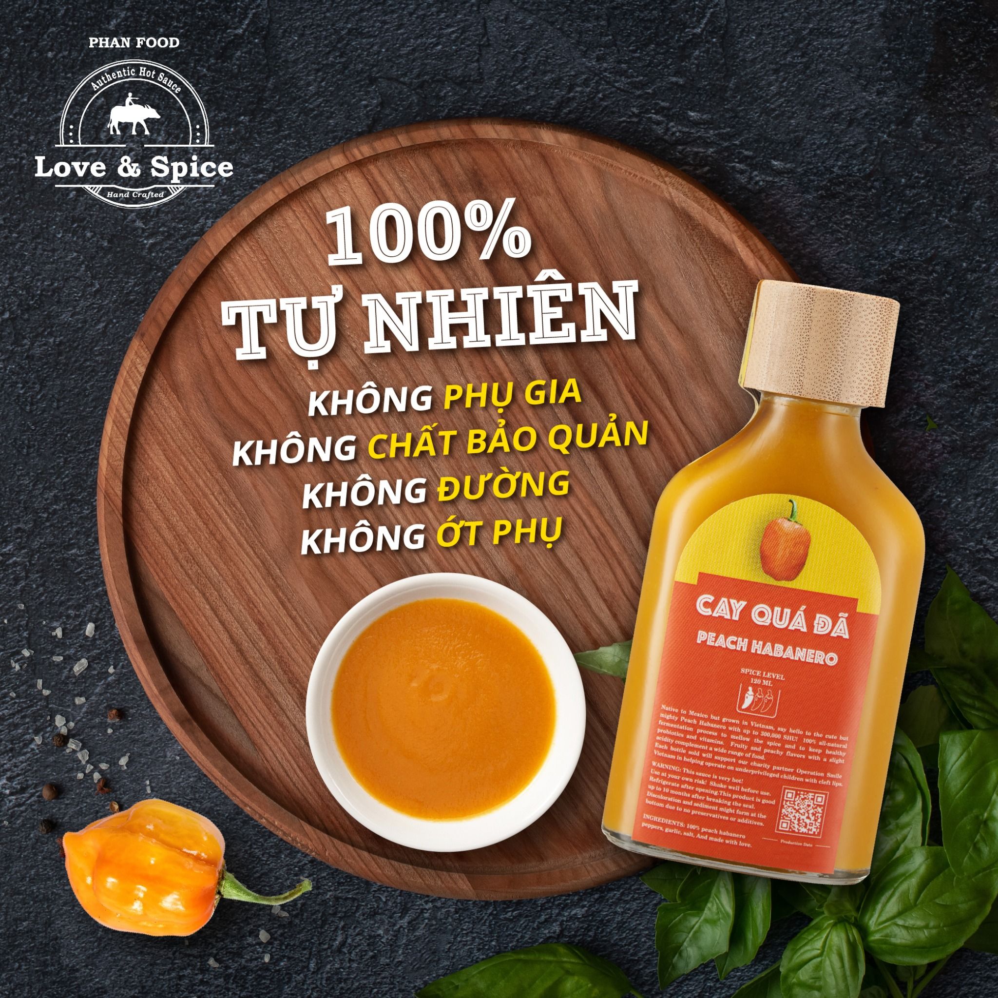 Móc khóa tương ớt siêu cay Love & Spice CAY QUÁ ĐÃ (cấp độ 1) lên men ...