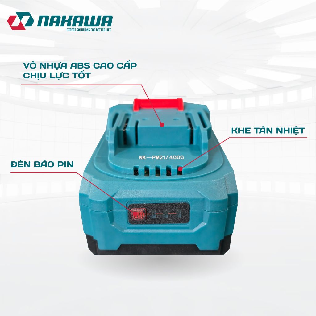 Pin 21V 4.0Ah NAKAWA NK-PM21/4000