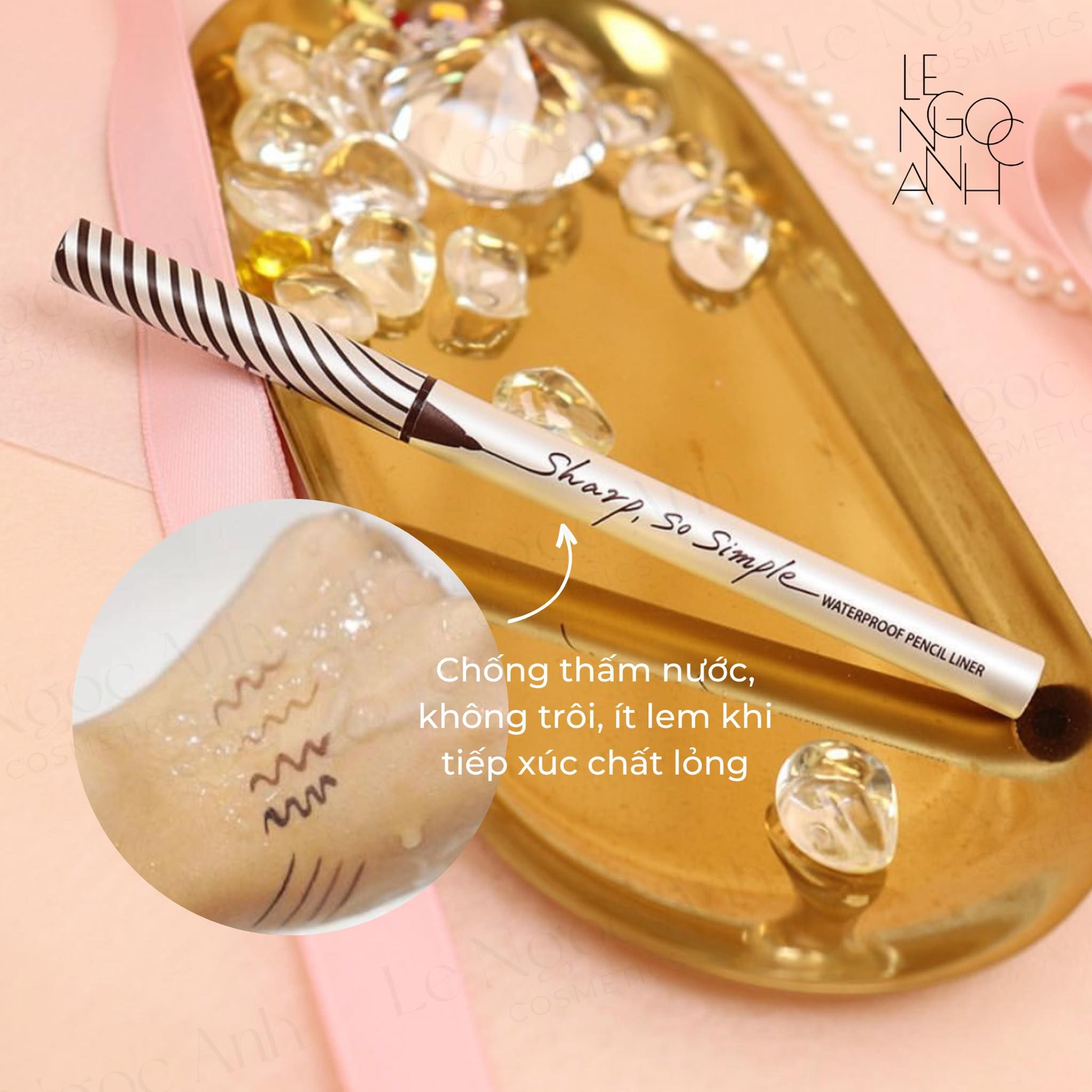 Kẻ Mắt Chì Mí Clio Sharp So Simple Waterproof Pencil Liner Le Ngoc
