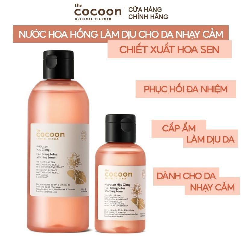 Toner Nước Sen Hậu Giang Cocoon 140ml – LE NGOC ANH COSMETIC