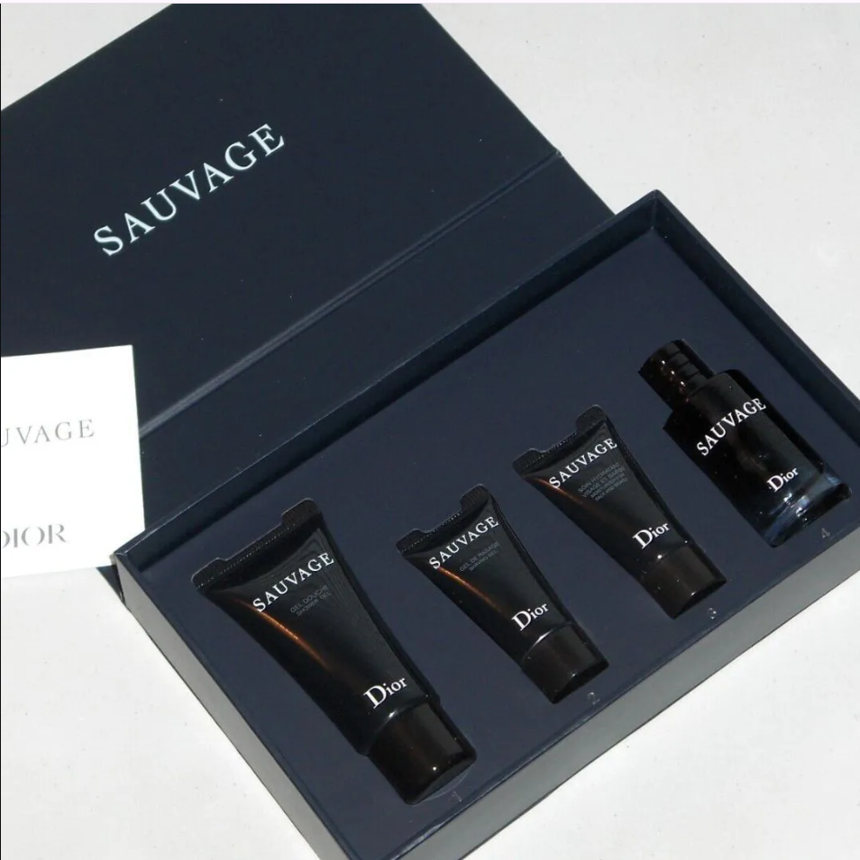 Set Mini Dior Sauvage Eau de Toilette 10ml + Sữa Tắm 20ml + Gel Cạo Râ ...