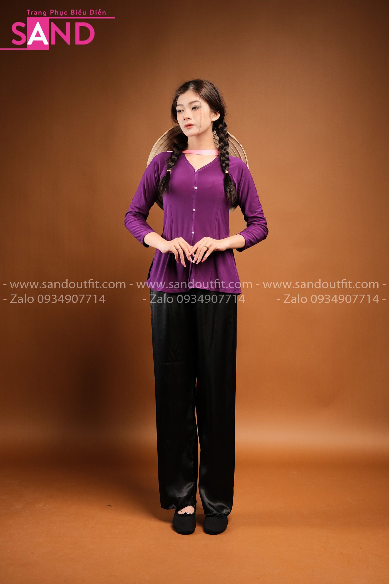 Áo Bà Ba Nữ - Màu Tím – Sand Outfit