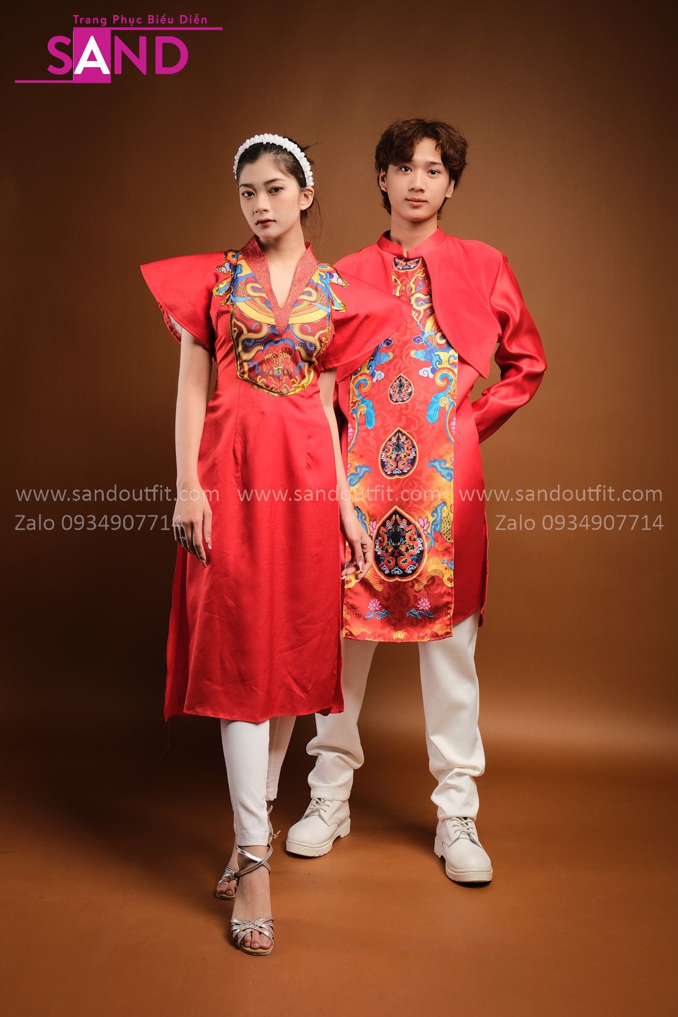 Áo Dài Cách Tân Rồng Đỏ - Nam – Sand Outfit
