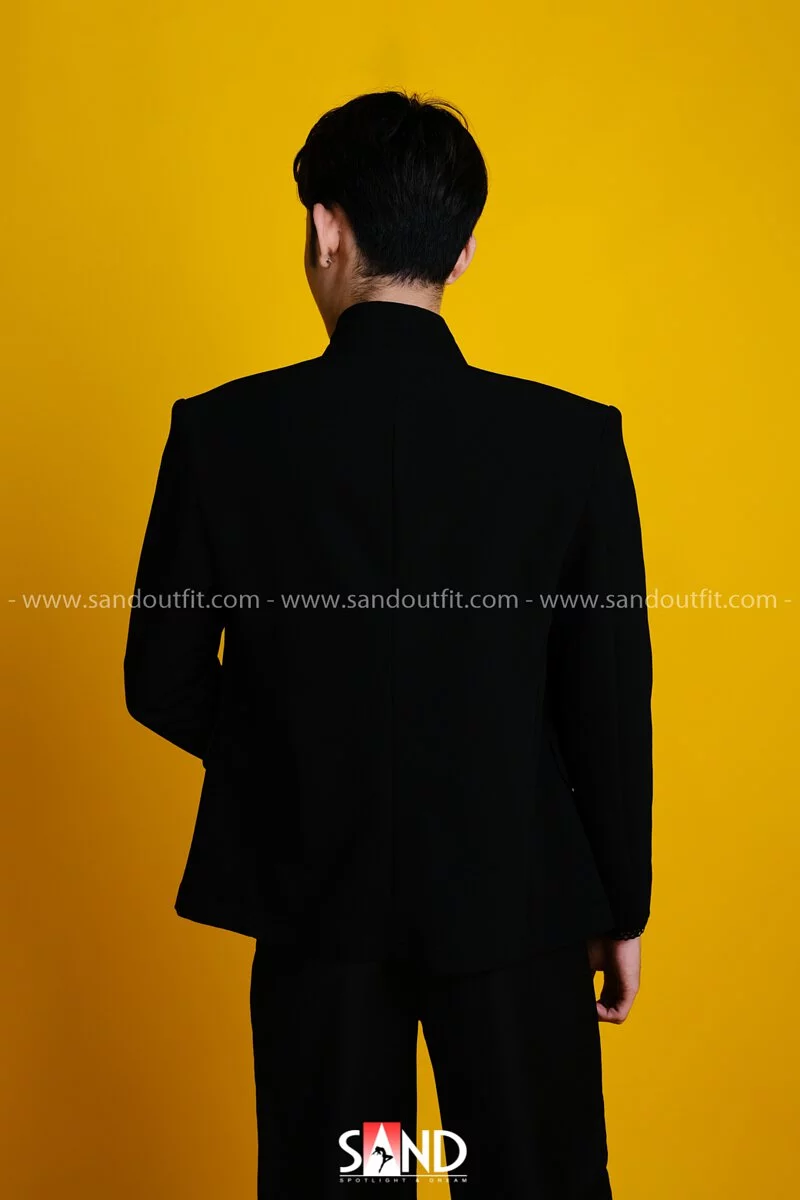 Áo Khoác Vest Nam Đen – Sand Outfit