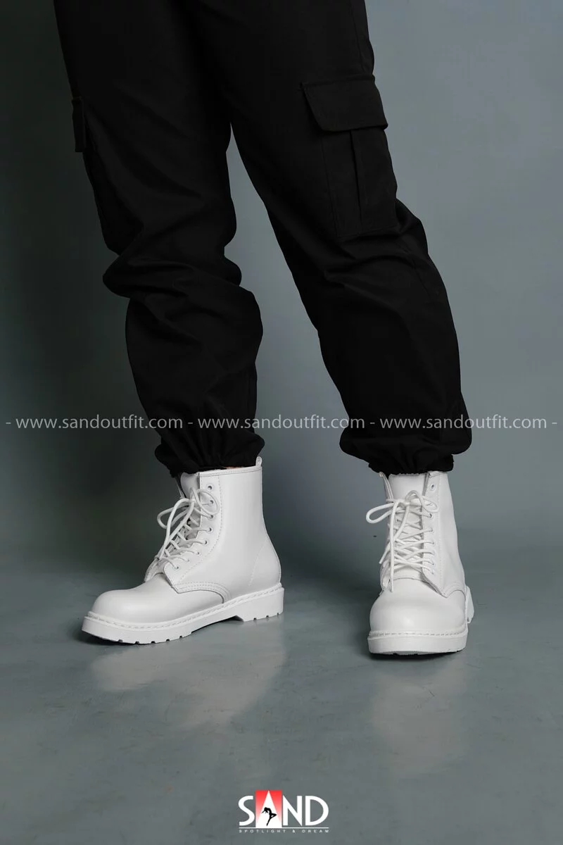 Giày Boot Da Nam Cao Cấp Trắng – Sand Outfit