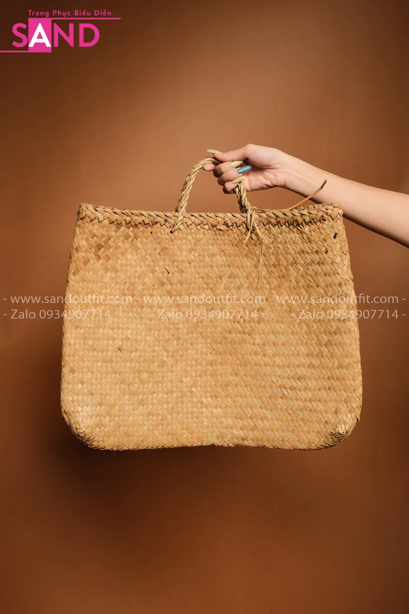 Giỏ Cỏ Bàng Giỏ Đi Chợ Sand Outfit