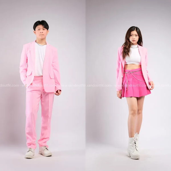 Set Vest Hồng Quân Tây – Sand Outfit