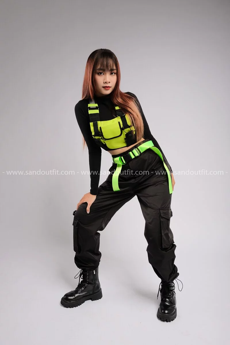 Quần Túi Hộp phối Croptop Tay Dài Túi – Sand Outfit