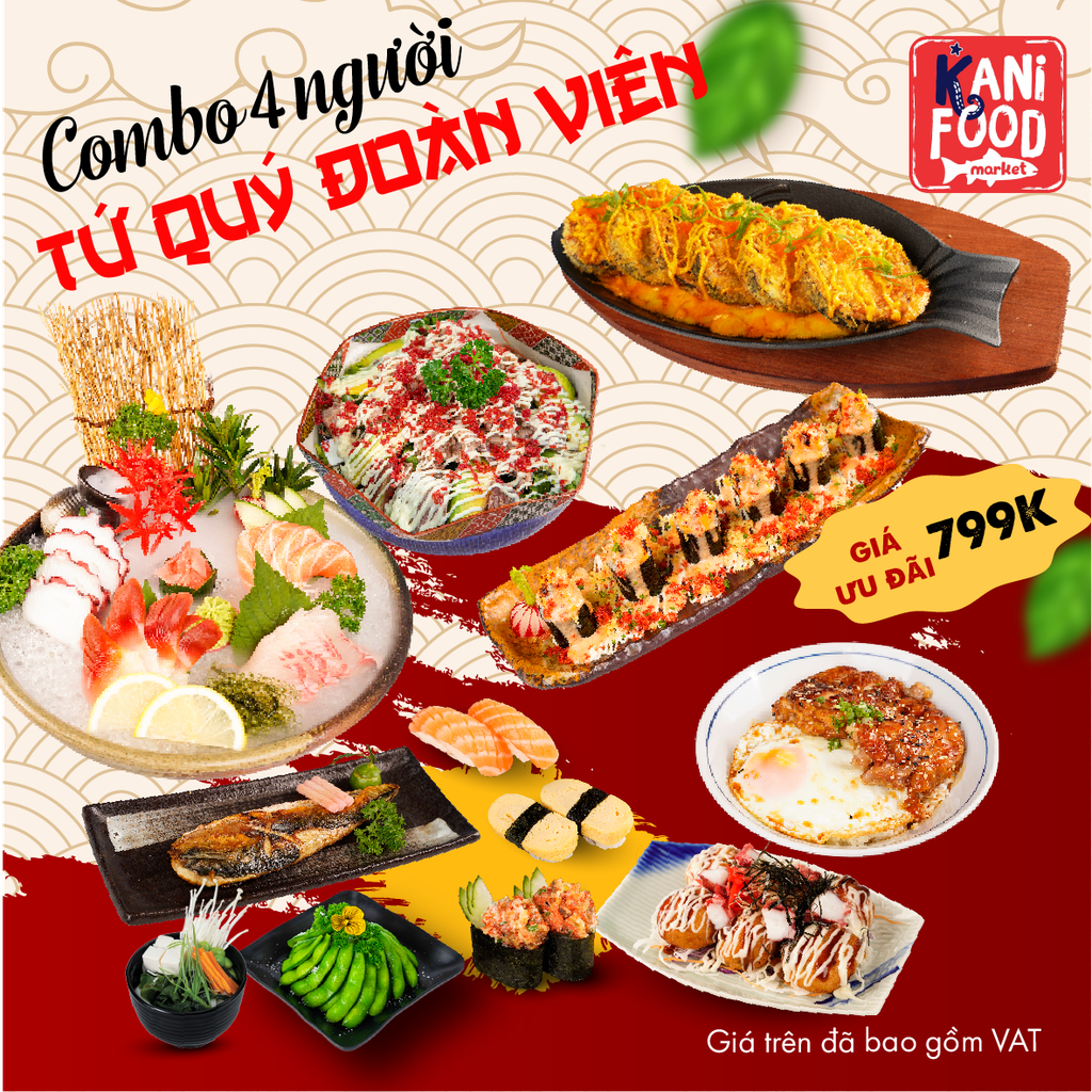 COMBO TỨ QUÝ ĐOÀN VIÊN | Kani Food
