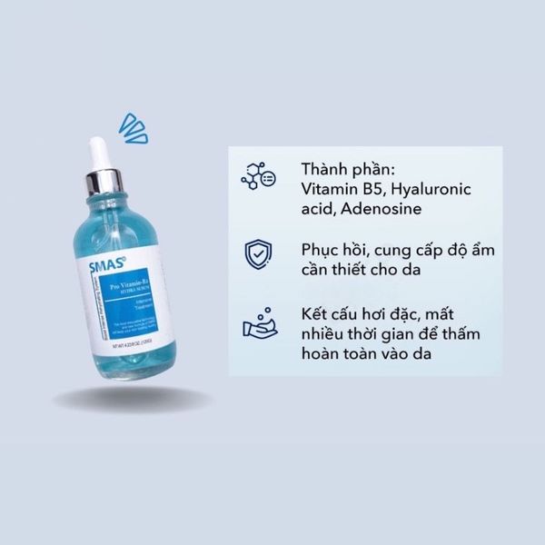Serum Phục Hồi Và Cấp Ẩm Smas Pro Vitamin B5 Hydra Serum 120ml – hyphat.vn