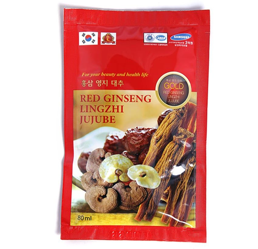 Nước Hồng Sâm Linh Chi Táo Đỏ Gold Red Ginseng Lingzhi Jujube Hộp 30 G – hyphat.vn