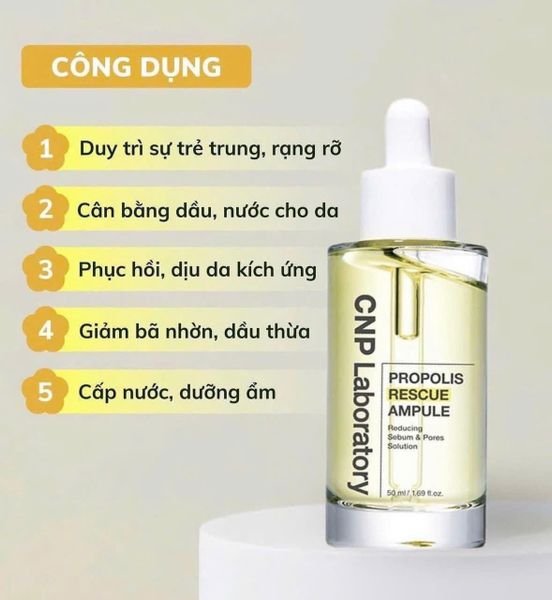 Serum keo ong CNP Propolis Rescue cho da dầu mụn nhạy cảm 50ml – hyphat.vn