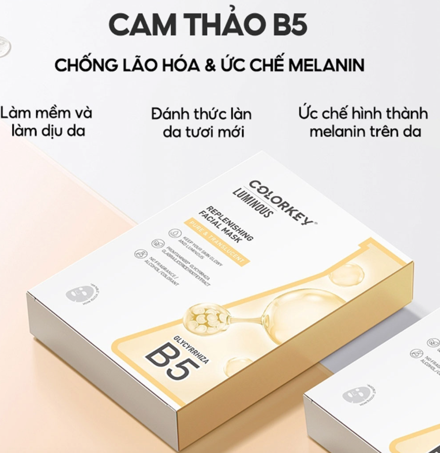 Mặt nạ dưỡng da Colorkey Luminous B5 Facial Mask hộp 10 miếng – hyphat.vn
