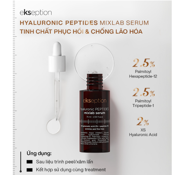 Tinh Chất Phục Hồi Ngăn Lão Hoá Da Ekseption Hyaluronic Peptide Mixlab ...