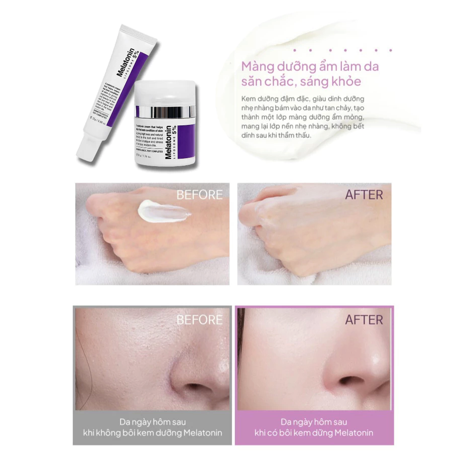 Kem dưỡng ngăn lão hoá da MAXCLINIC Time Return Melatonin Cream 50g ...