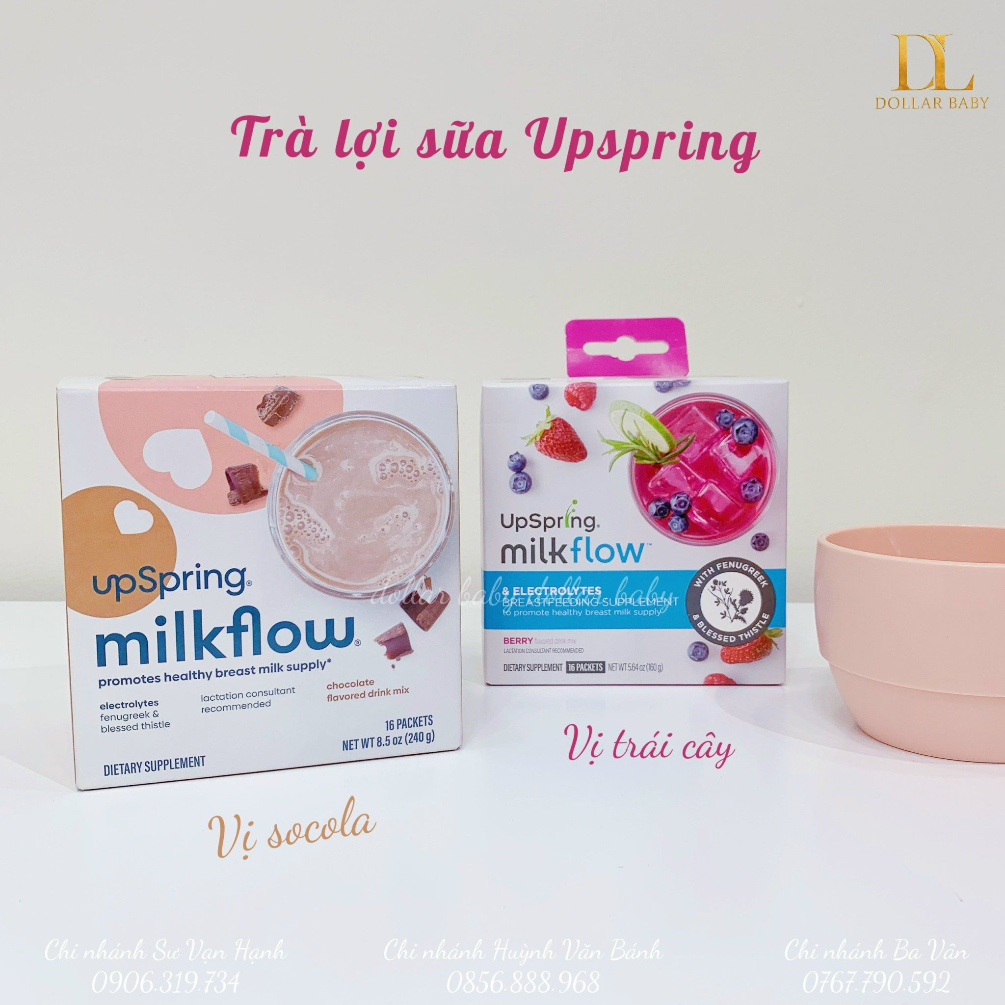 Trà lợi sữa Upspring vị Việt Quất – Dollar Baby