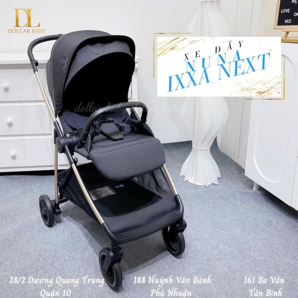 Xe Đẩy NUNA IXXA NEXT Khung CARBON - MÀU RIVETED ROSE – Dollar Baby