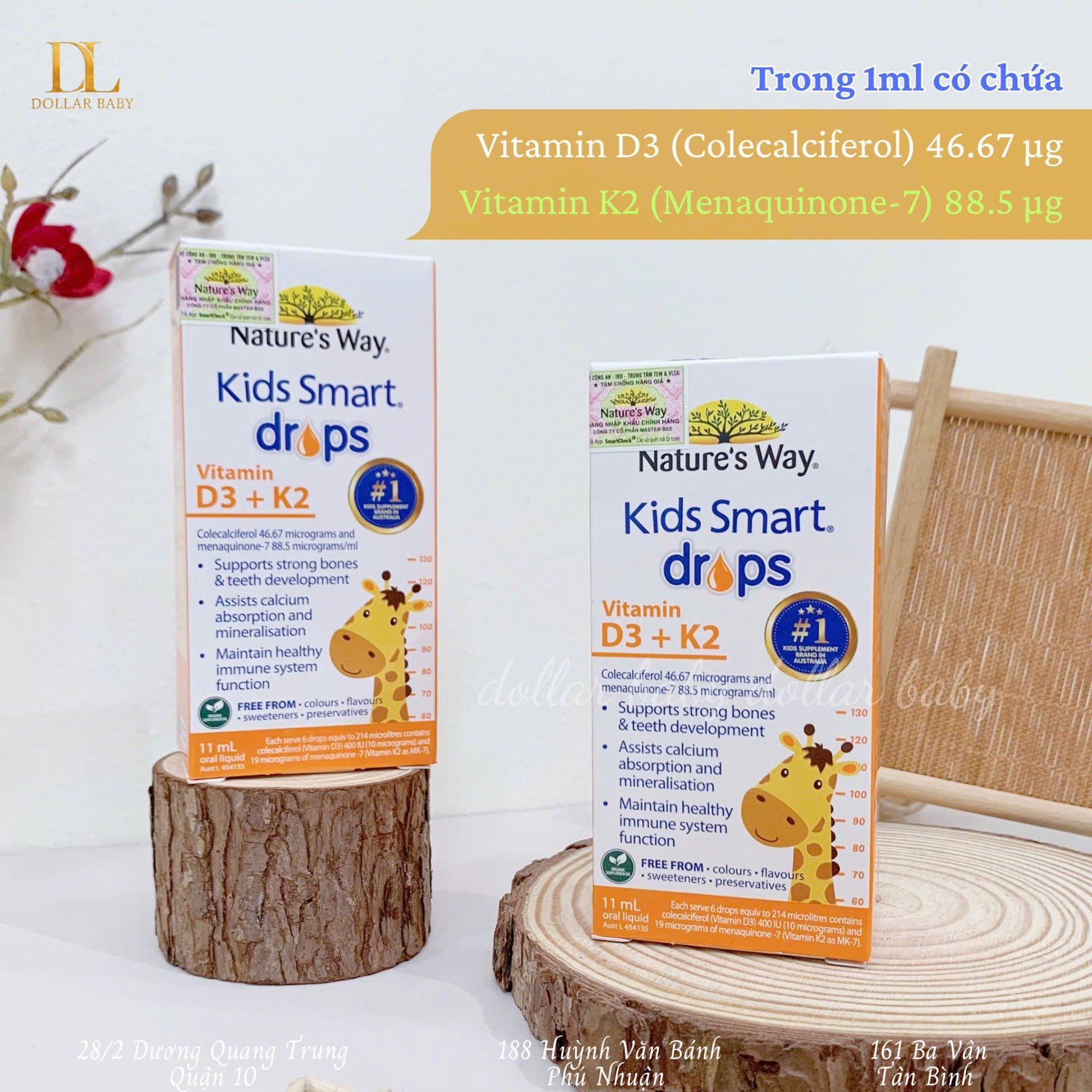 Nature's Way Kids Smart Drops Vitamin D3 + K2 – Dollar Baby