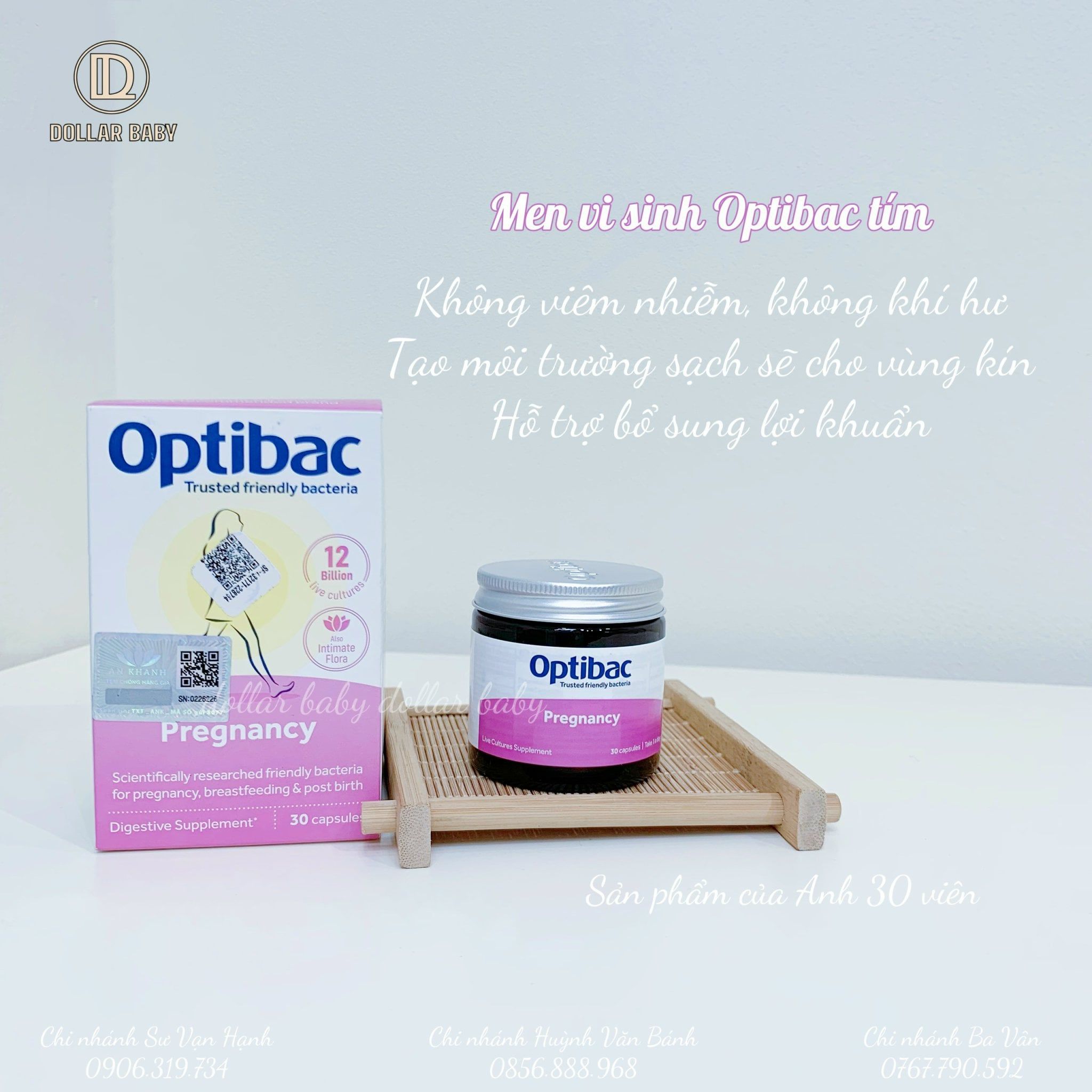 Men Vi Sinh Cho Mẹ Bầu Optibac ( 30 gói ) – Dollar Baby