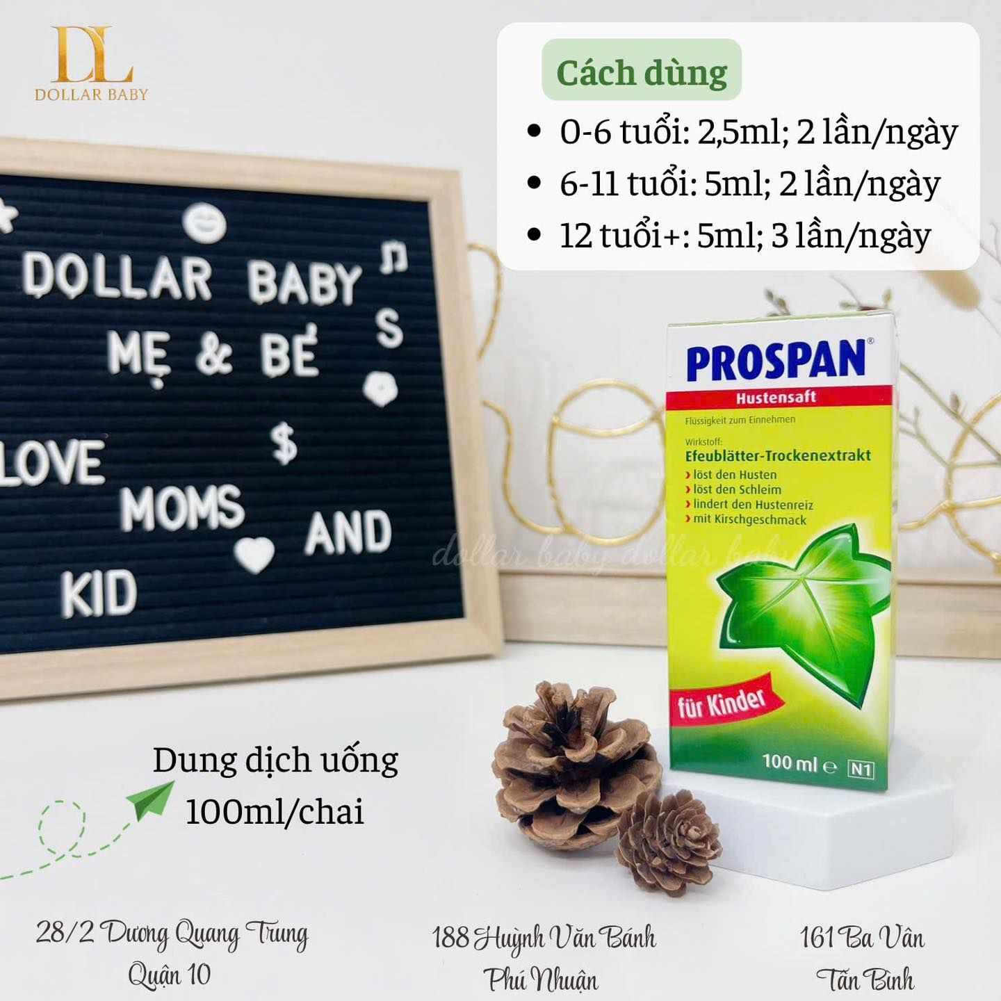 Siro ho Prospan Hustensaft - Đức - 100ml – Dollar Baby